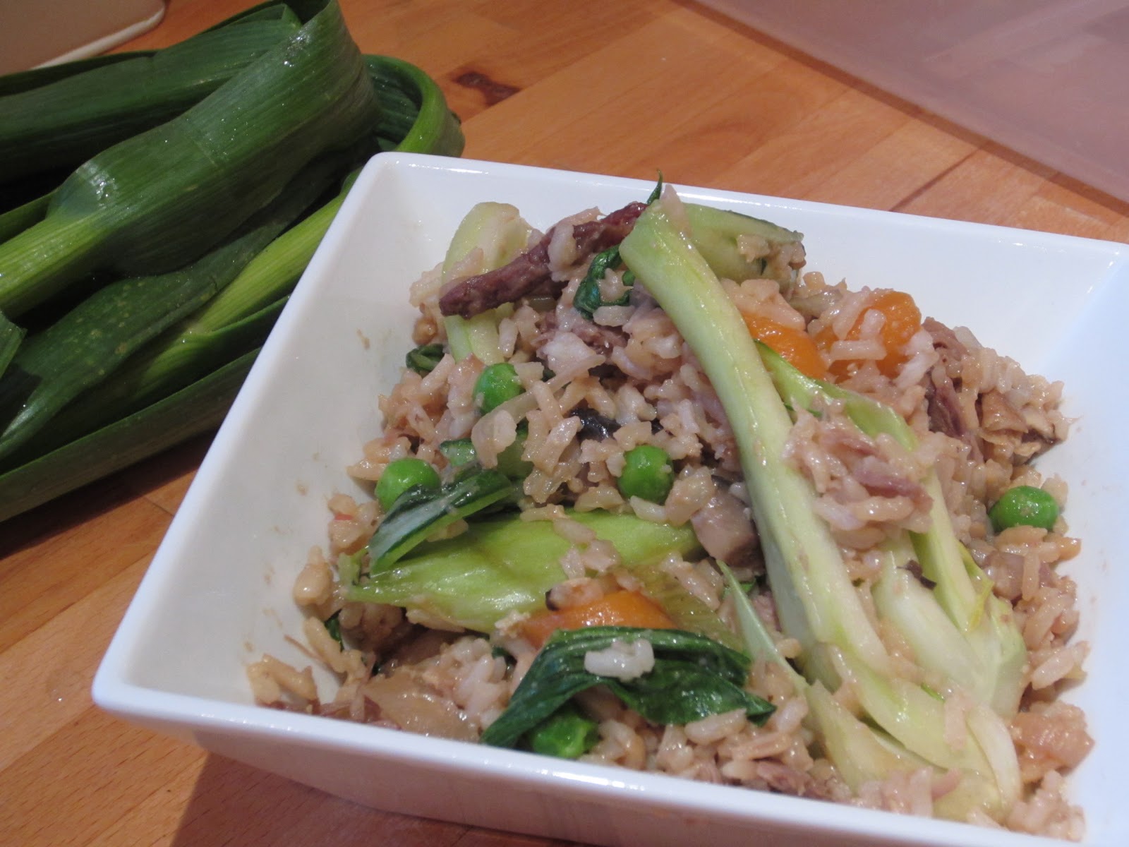 Busy Eating: Duck Leg and Pak Choi Fried Rice