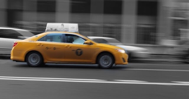 New York Fast Moving Taxi