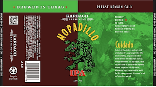 TEXAS BEER: Karbach Hopadillo IPA