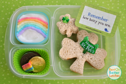 Lucky Rainbow Lunch | BentOnBetterLunches