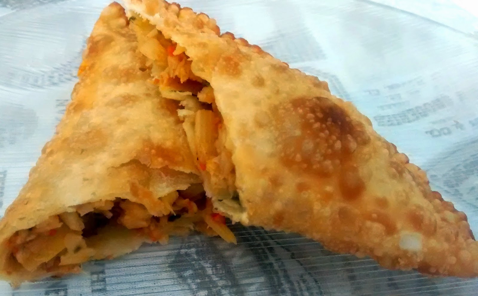 Mundo Vegetariano da Rosana: Pastel Recheado com Broto de Bambu