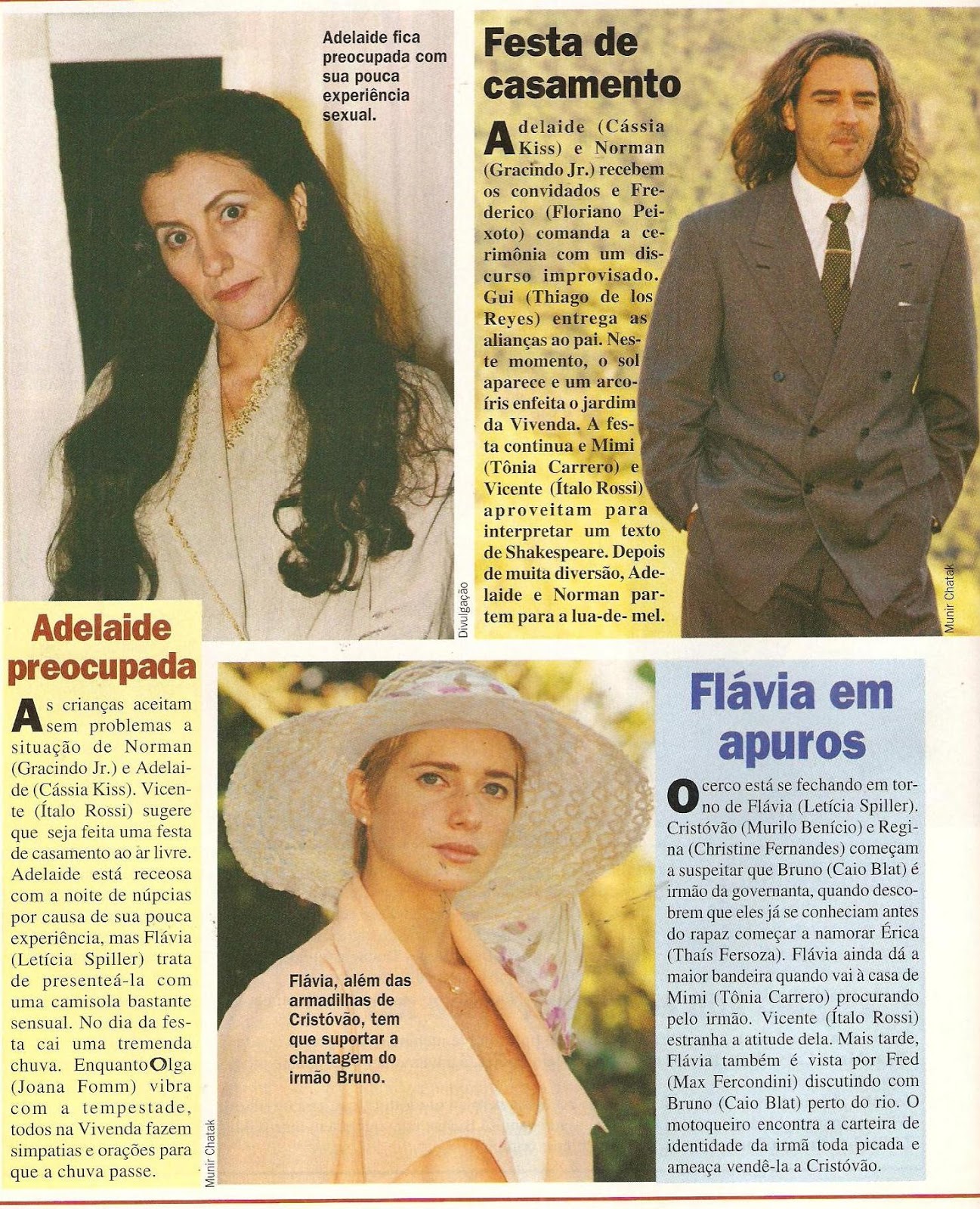 revista amiga & novelas: ESPLENDOR - REDE GLOBO - 2000