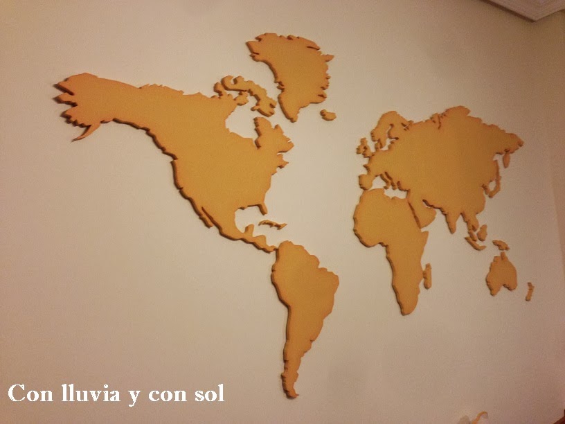 Con lluvia y con sol: MAPAMUNDI DECORATIVO DE MADERA PARA EL DORMITORIO ...