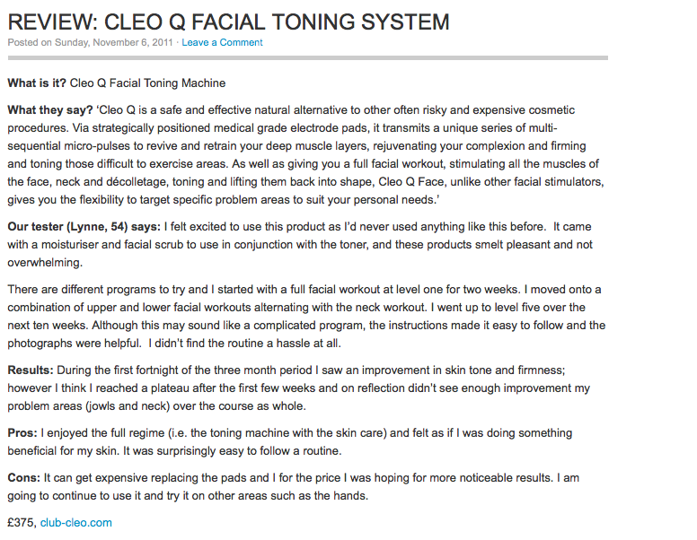 Cleo - Health and Beauty Blog: Expert Beauty: Cleo Q Review