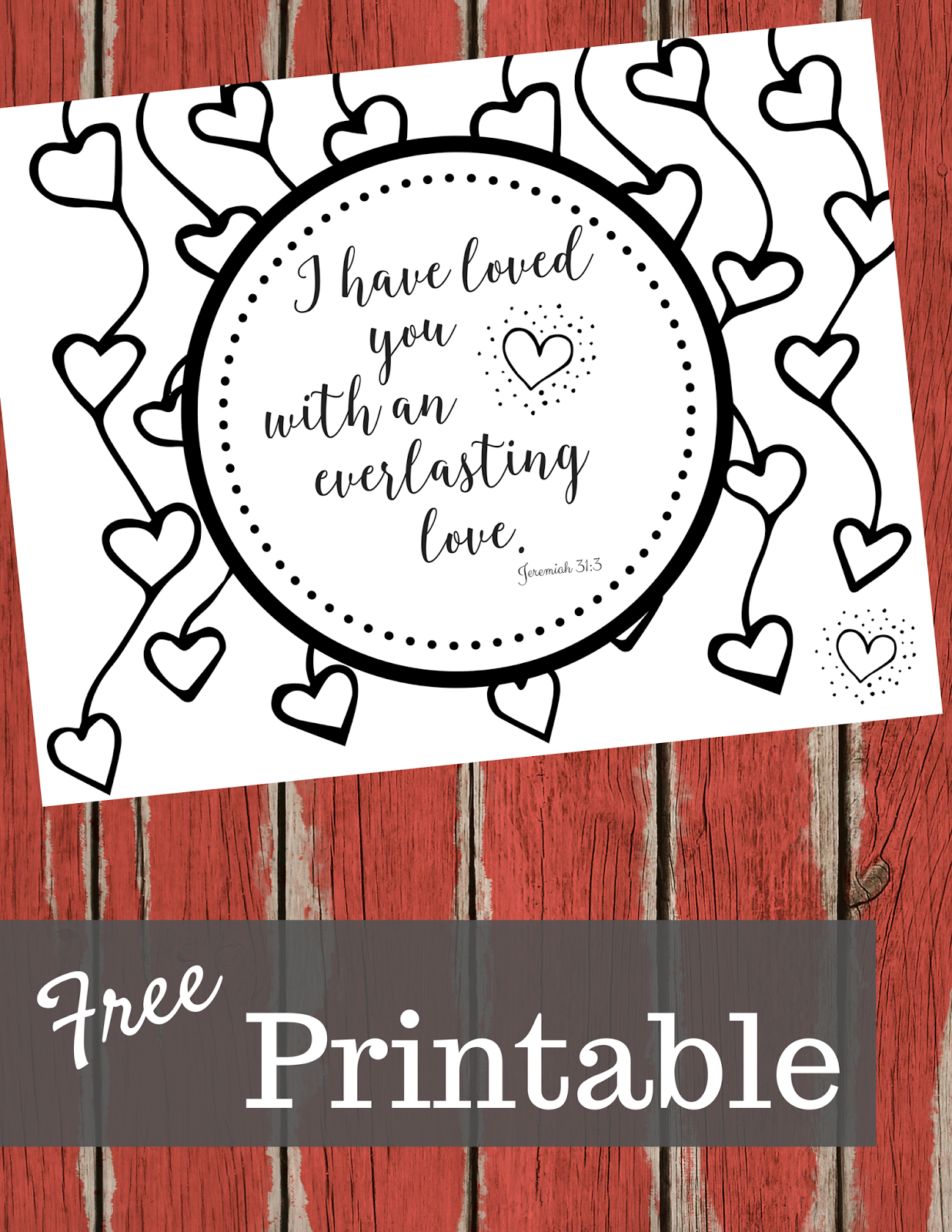 The Prudent Pantry: Scripture Coloring Page "I Have Loved You"