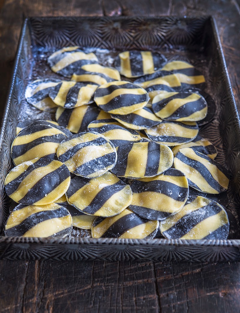 'Spooky' Squid Ink-Striped Ravioli with a Smoky Eggplant Filling - WILD ...