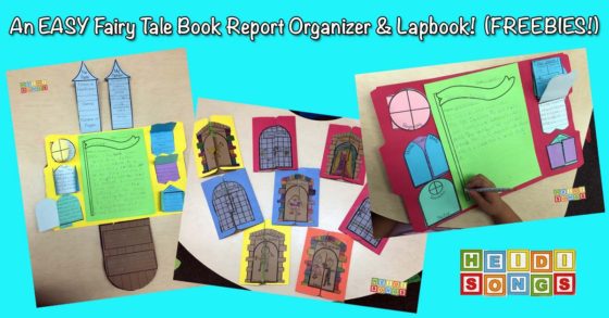 An Easy Fairy Tale Book Report Organizer & Lapbook! (Freebies!)