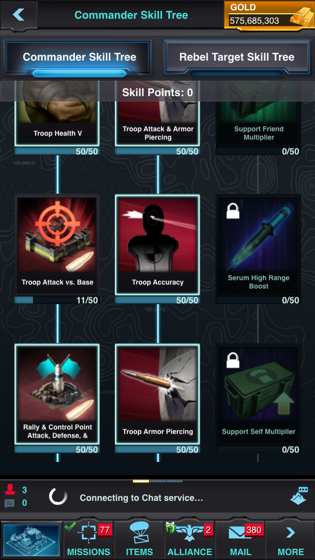 Commander Skill Trees and how to set them