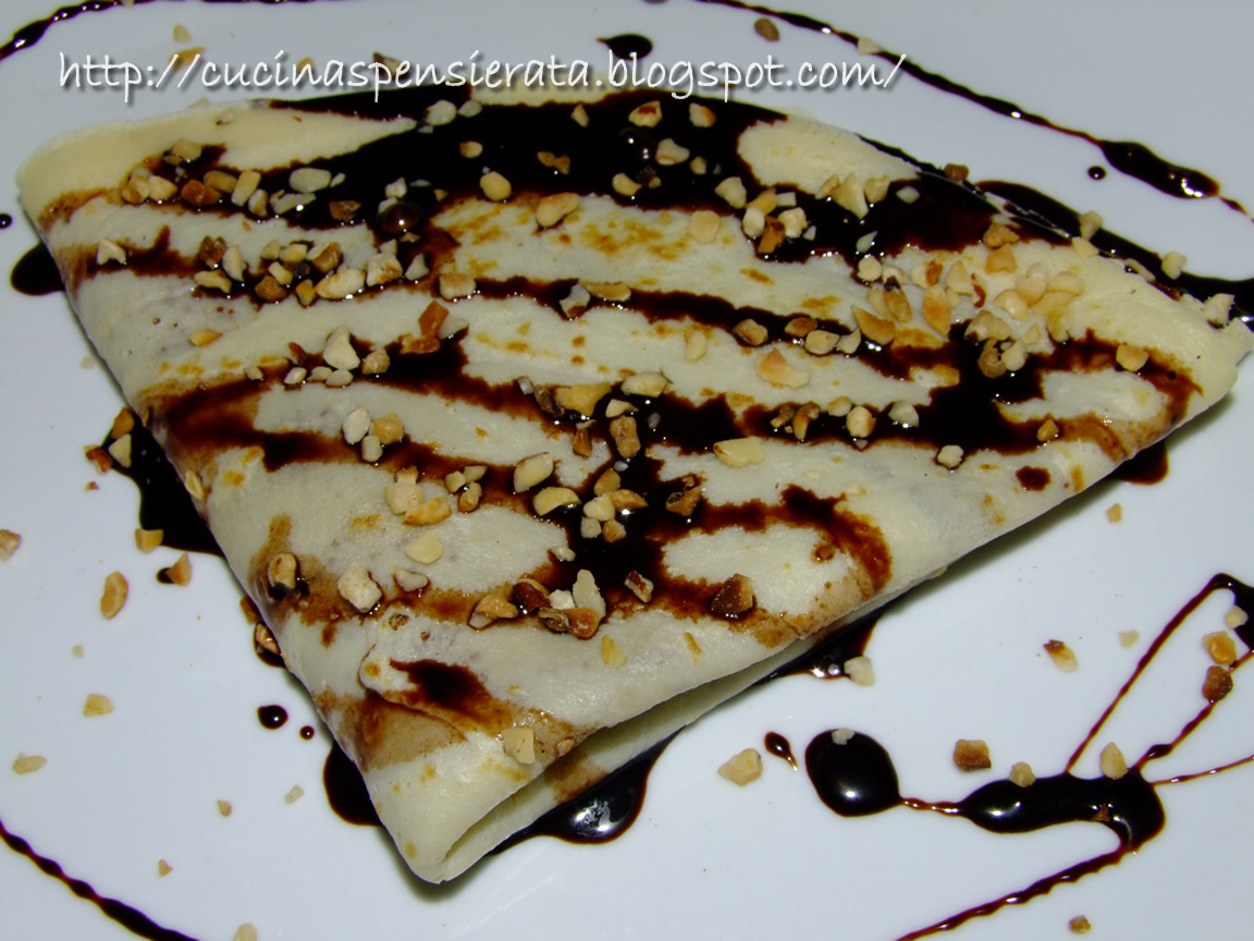 Crepes alla nutella e nocciole da Cucina Spensierata su Akkiapparicette