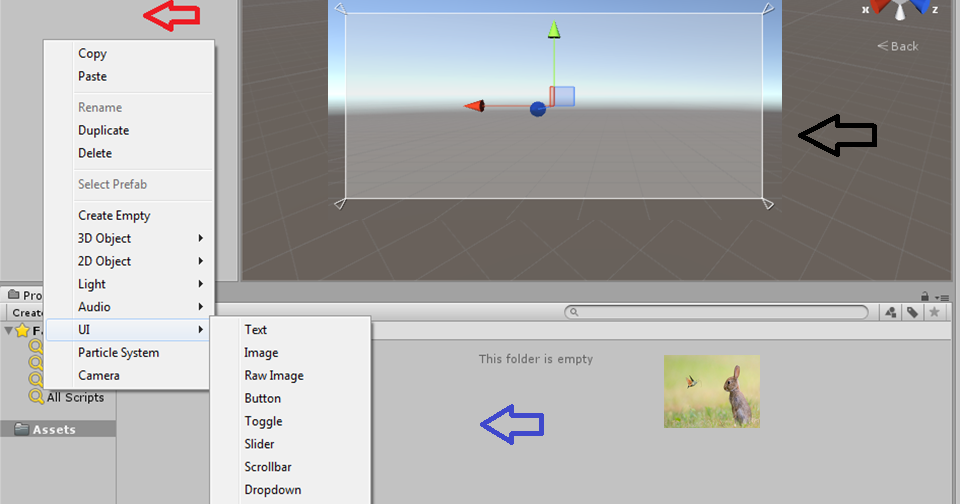 sunandar: cara membuat background di unity