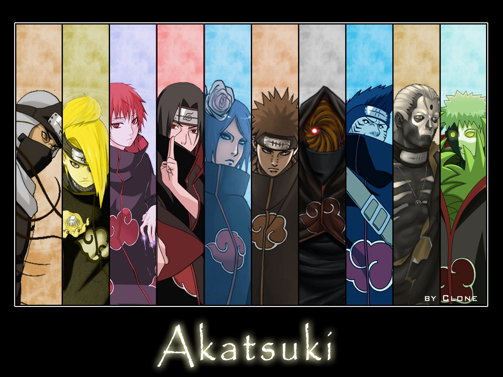 The Akatsuki Members - Comics Wallpaper