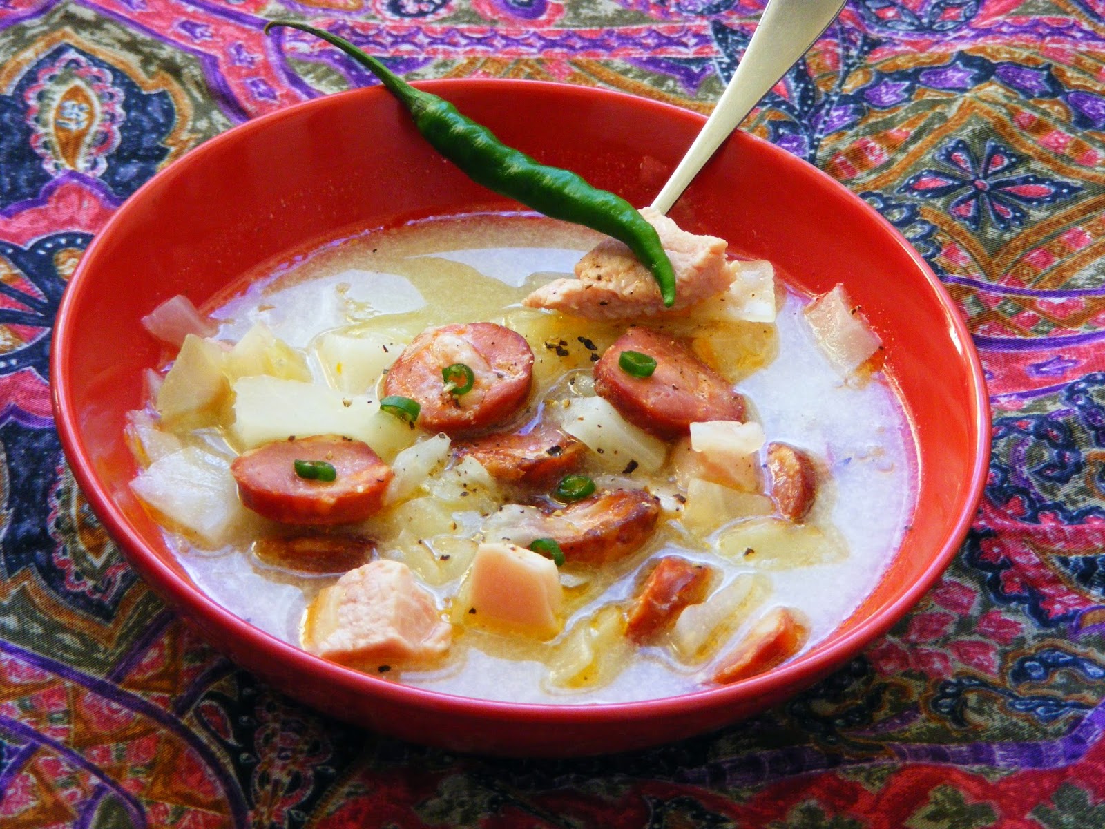 Makacska konyhája: Chorizós káposztaleves