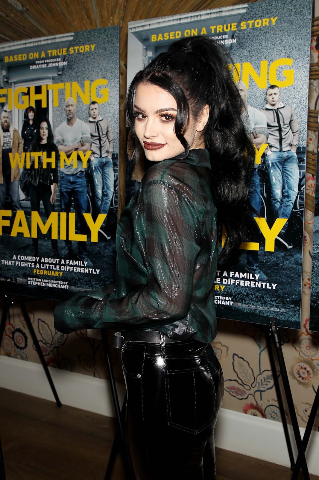 Lovely Ladies in Leather: Paige Bevis in leather pants