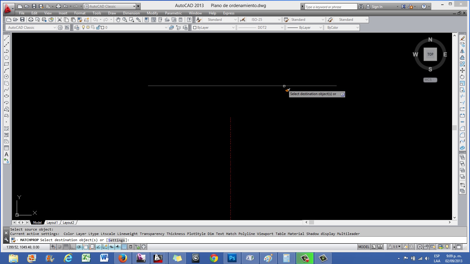 Herramienta Match Properties AutoCad - DominarCad