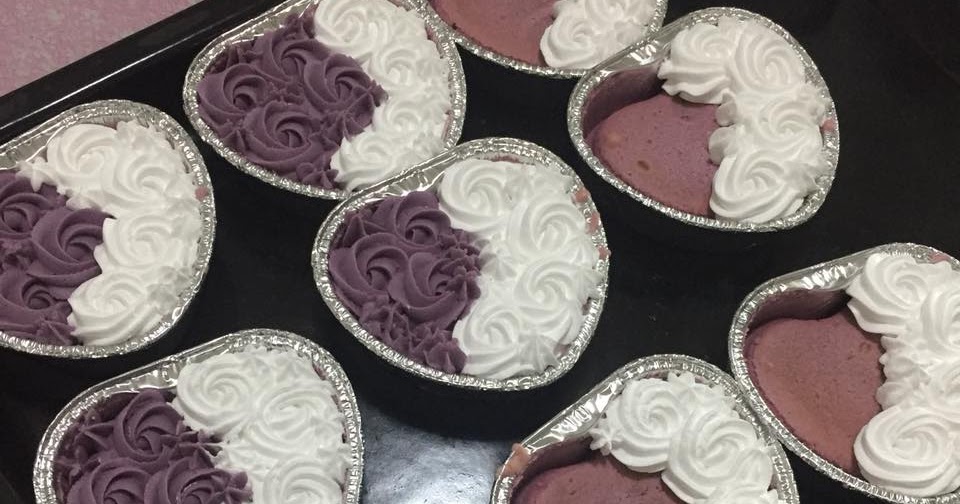 Yam cake with yam paste and vanilla cream at LeCube Miri - Miri Food ...