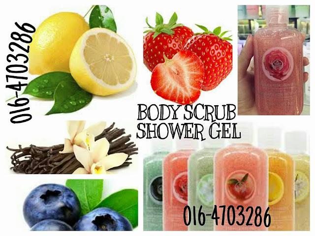 BODY SCRUB SHOWER GEL 250ml ~ Kosmetik Borong Malaysia