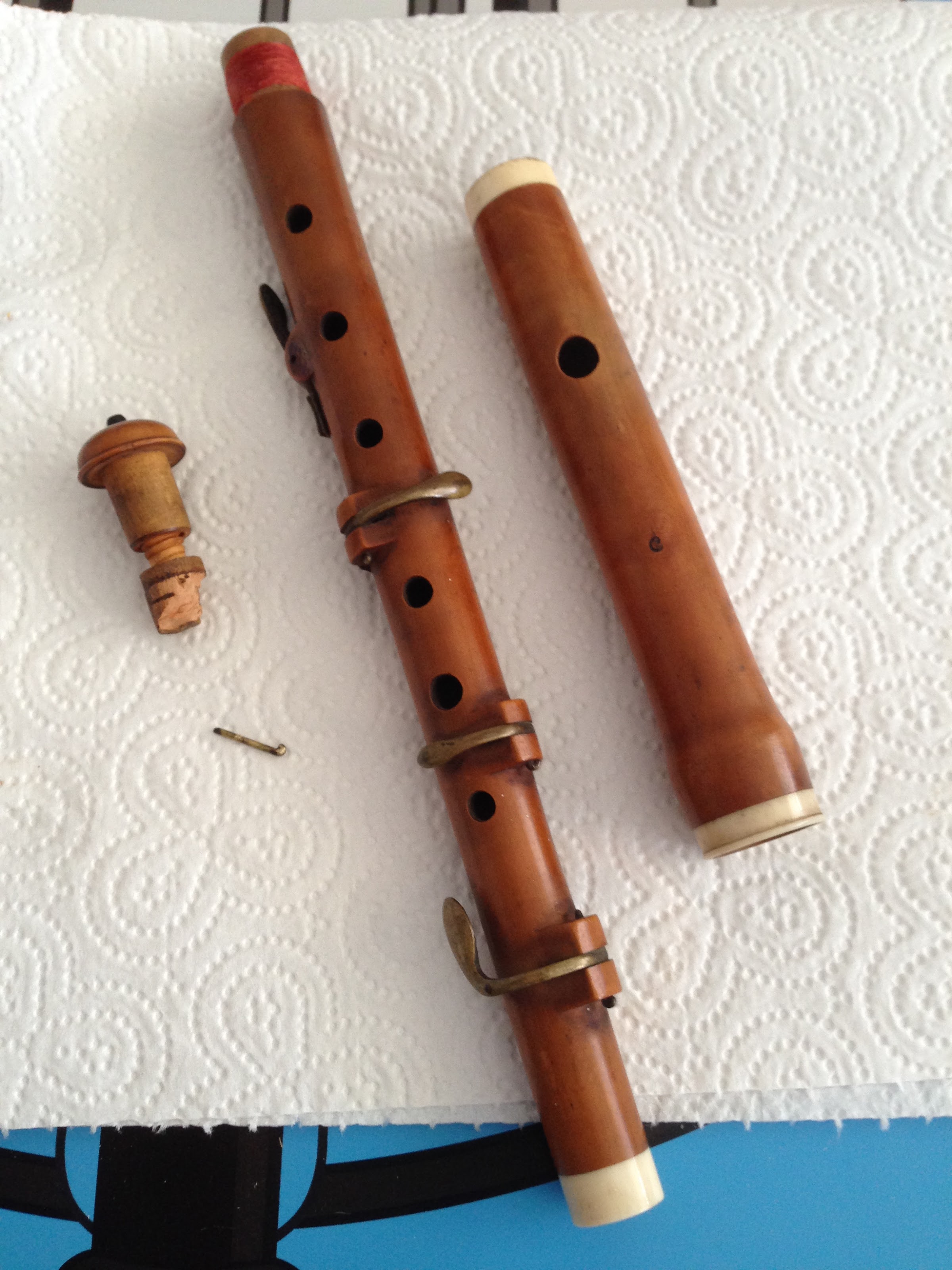 Irish Piccolo Page: Early Boxwood C Piccolo (Band Flute)