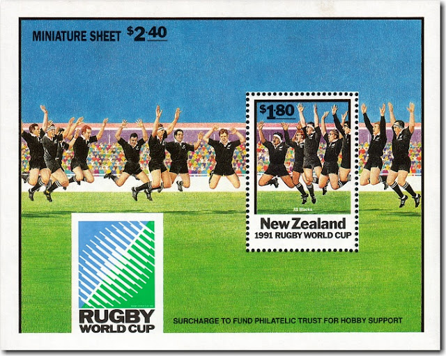 Virtual New Zealand Stamps: Rugby on New Zealand Stamps