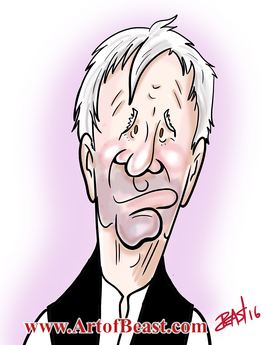 Art of Beast: Harrison Ford. Caricature Day 1