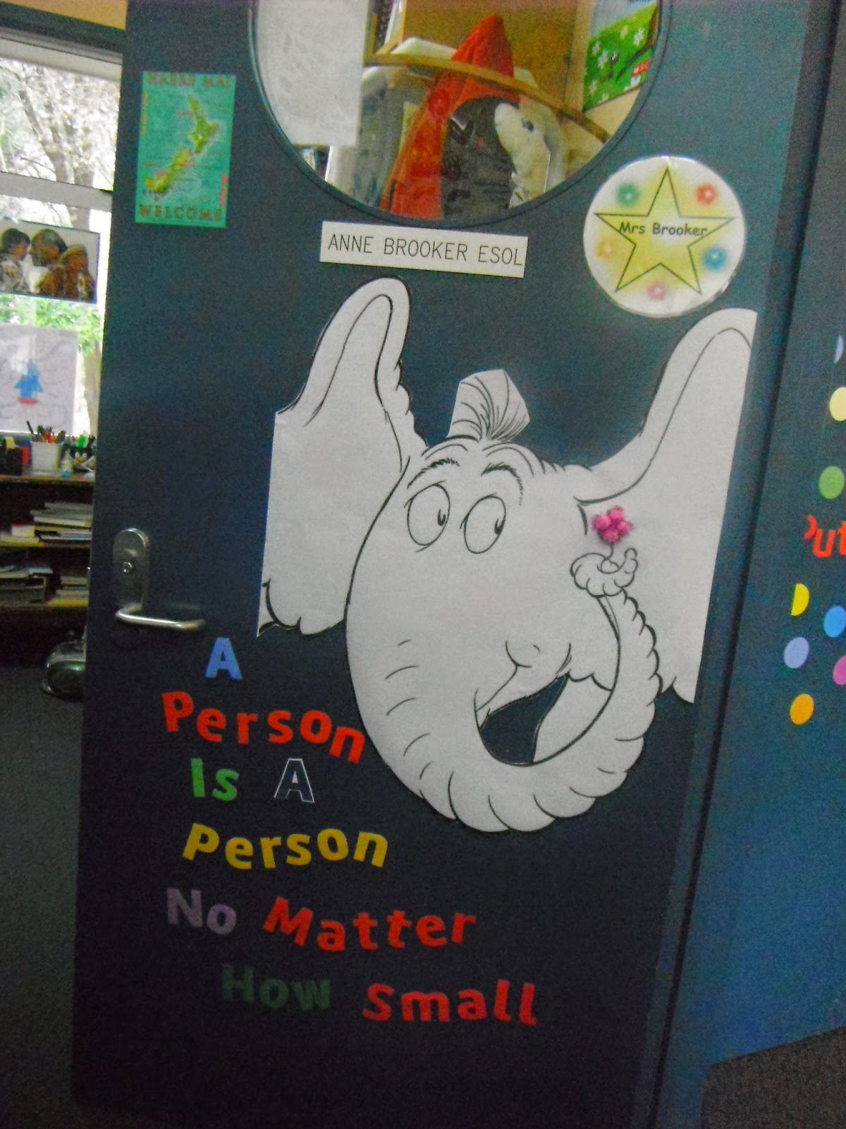 Room 15, Ilam School: Book week door displays