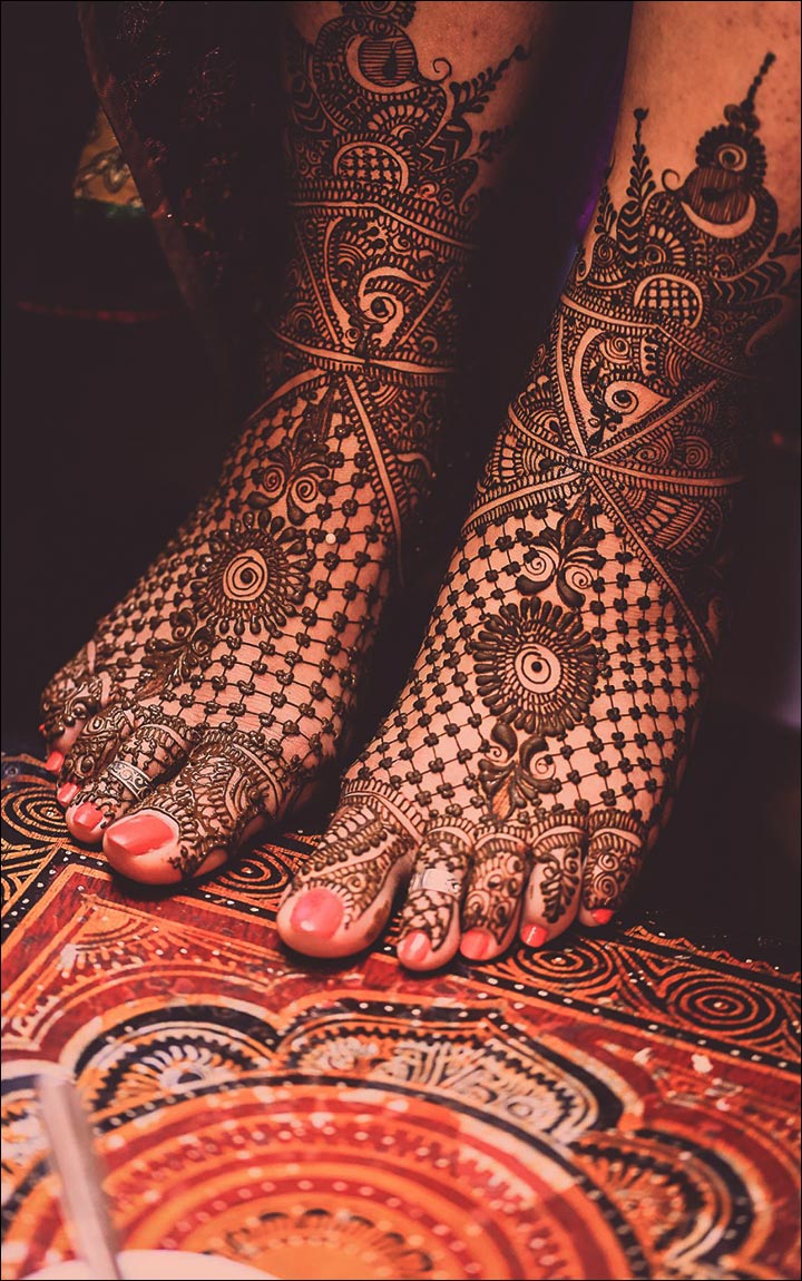 Ornate Marathi Mehndi Design Schemes