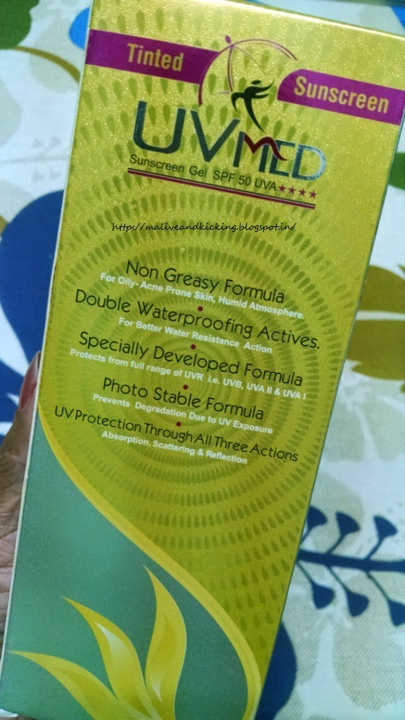 Alive n Kicking: Ethicare Remedies UVMed Sunscreen Gel Review