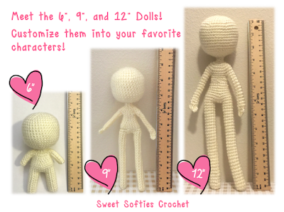 Doll Base Family: 6", 9", 12" - Sweet Softies