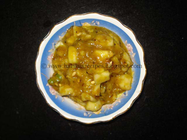 Harika's Recipes: Dosakaya Pachadi / Yellow Cucumber Chutney