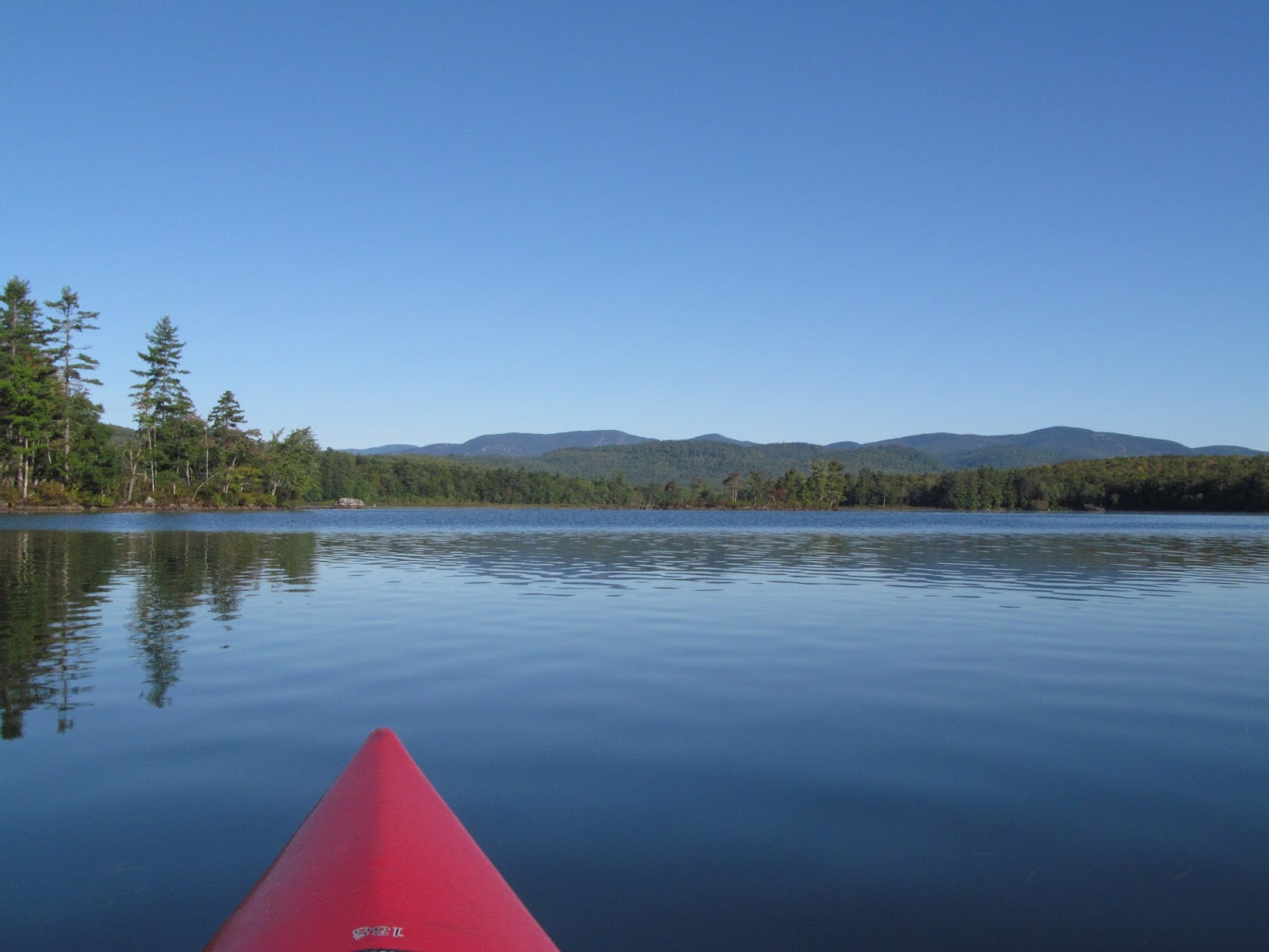 Recreational Kayaking in Maine: Kezar Lake (Lower Basin), Lovell, ME