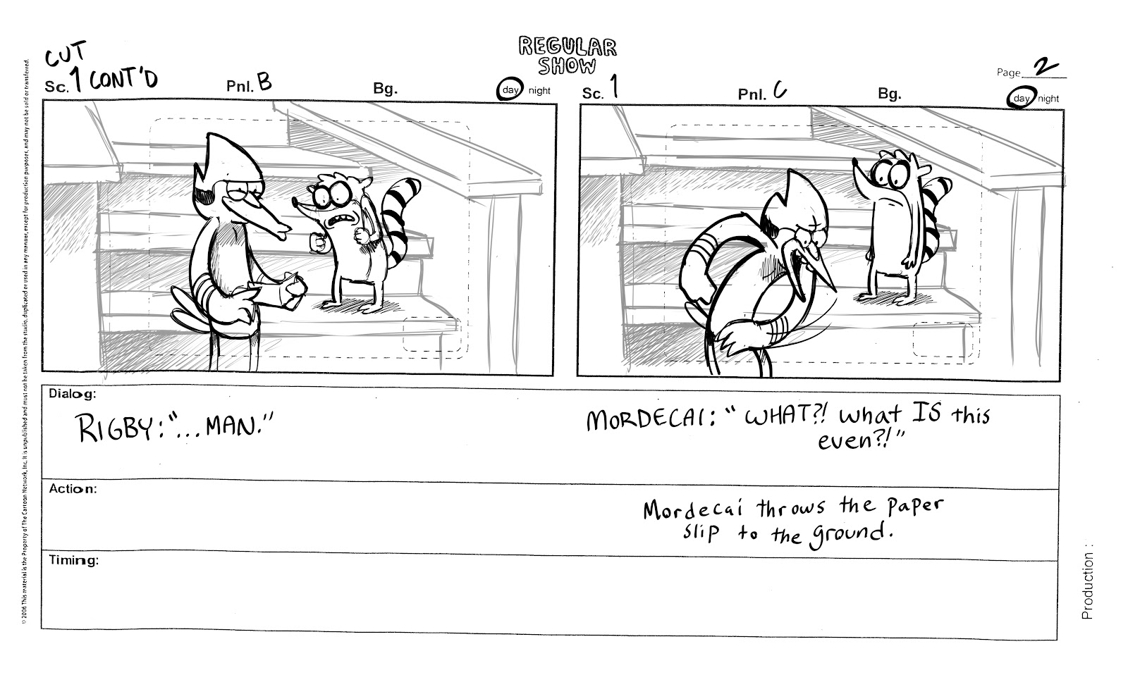 BOARDPEDDLER: Regular Show Storyboards.
