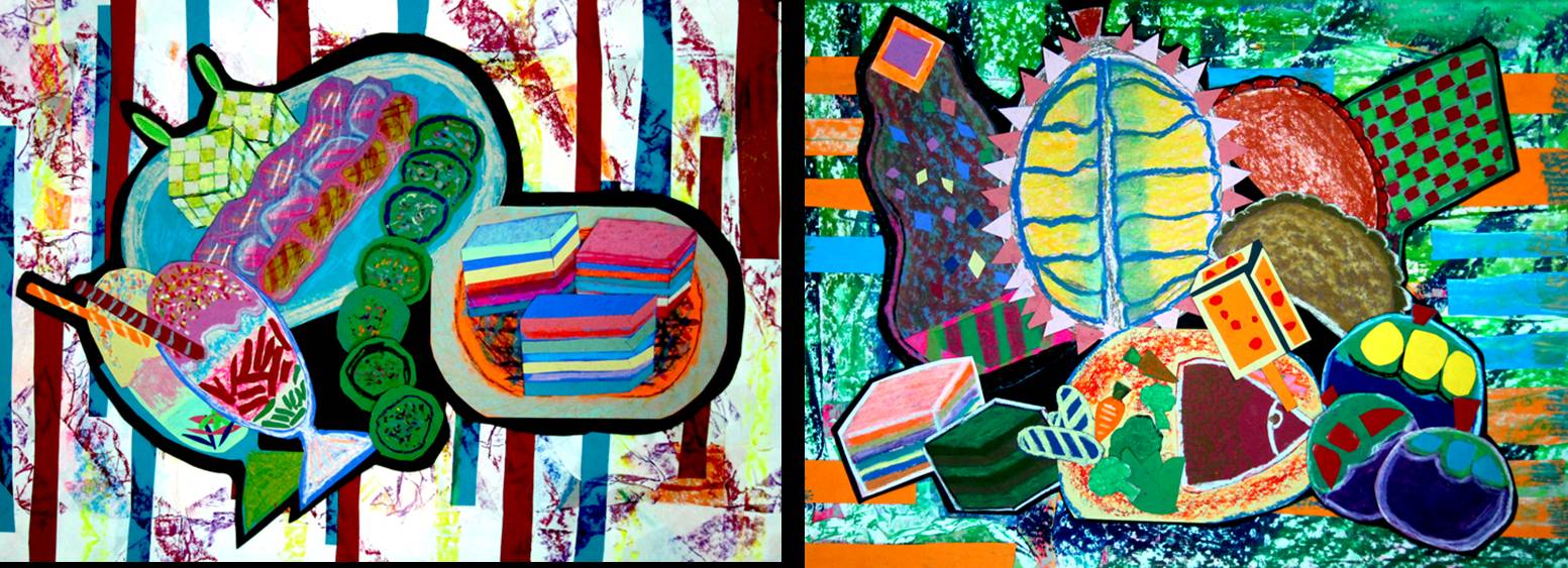 Composite Art & Design: Images of Food in Collage Mixed Media (Sec. 1)