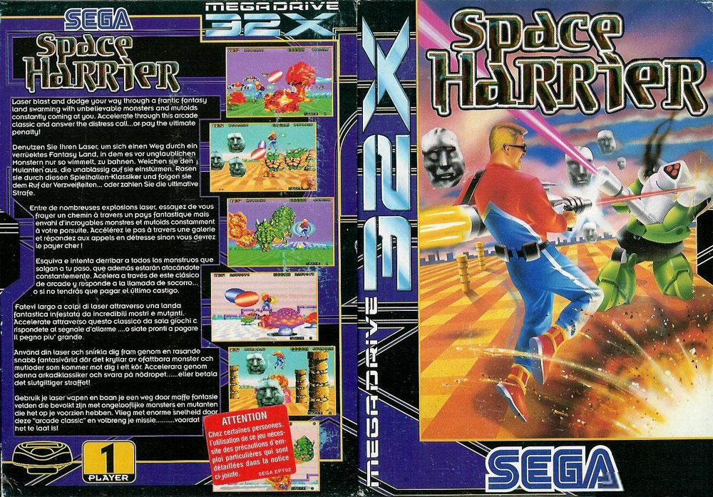 Ochogeek's Feelings: Game Nostalgia: Space Harrier (Sega 32x)