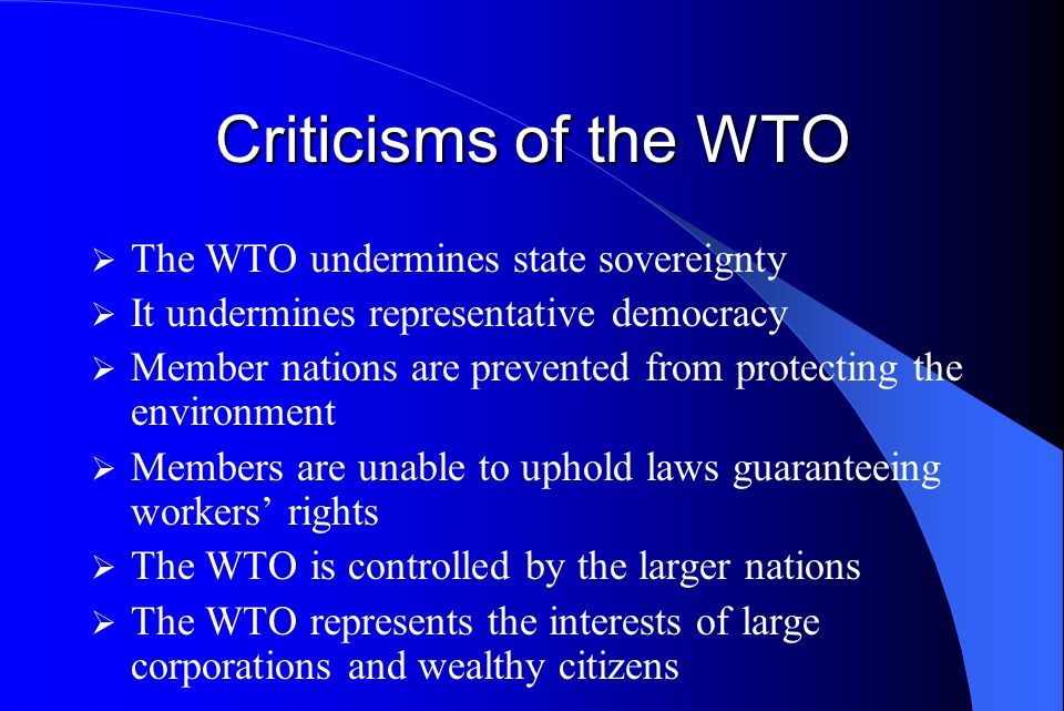 Gangsters Out Blog: US Sovereignty under attack by the WTO