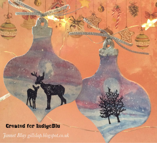 IndigoBlu Blog: Christmas Moon Baubles