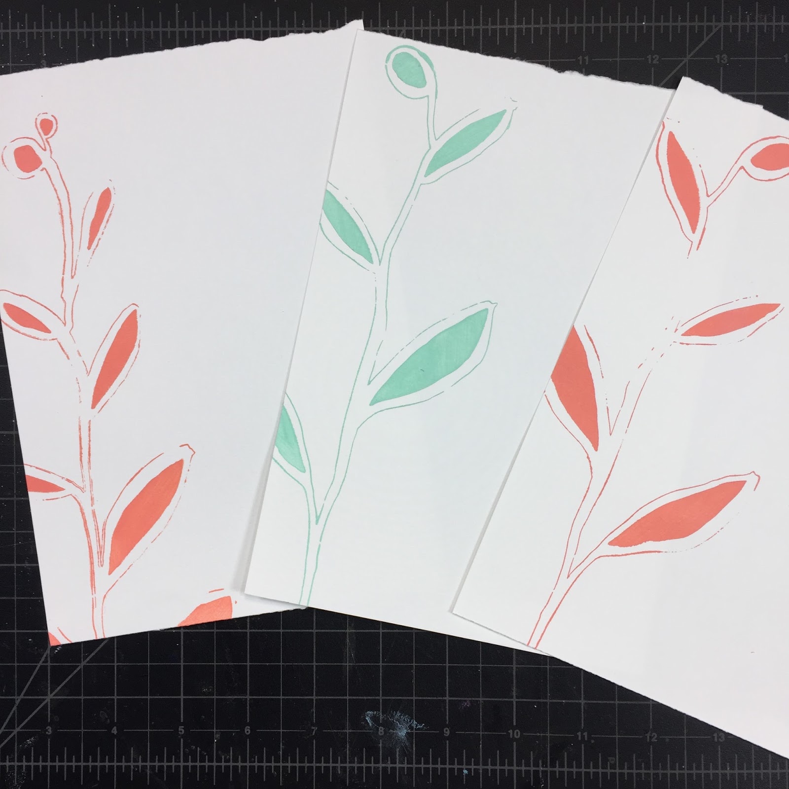 StencilGirl Talk: Elegant Stenciled Stationery by Kiala Givehand