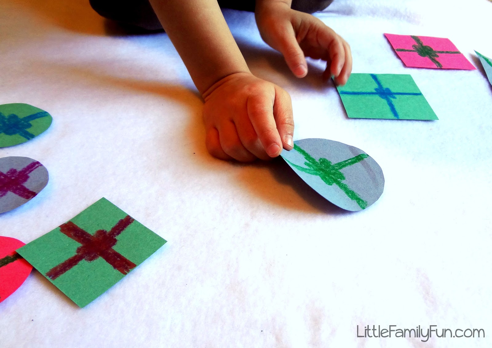 Little Family Fun: Christmas Present Sorting Activity