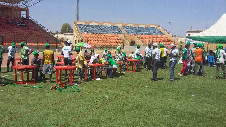 Pictures: Empty Stadium For President Jonathan in Gombe - PUO REPORTS