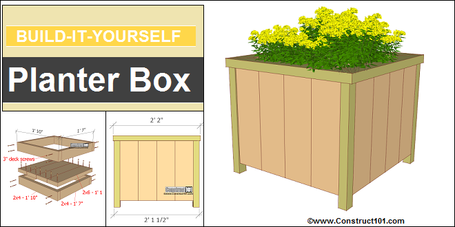 How to Build a Storage Shed: Build a Planter Box and Planter Bench in a Day