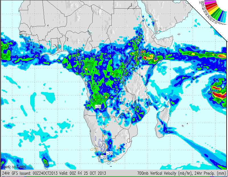 Mossel Bay Weather Observation, South Africa : Thunderstorm activity ...