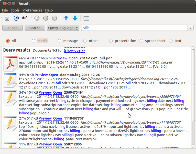 Personal Full Text Search UI Application - Recoll | Linux Blog