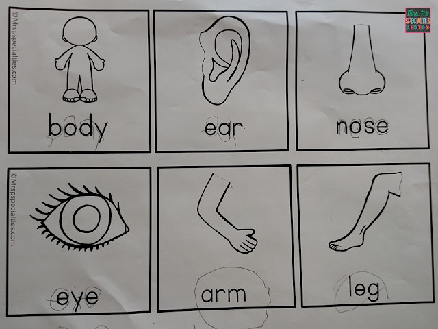 Hands On Activities to Teach About Body Parts · Mrs. P's Specialties