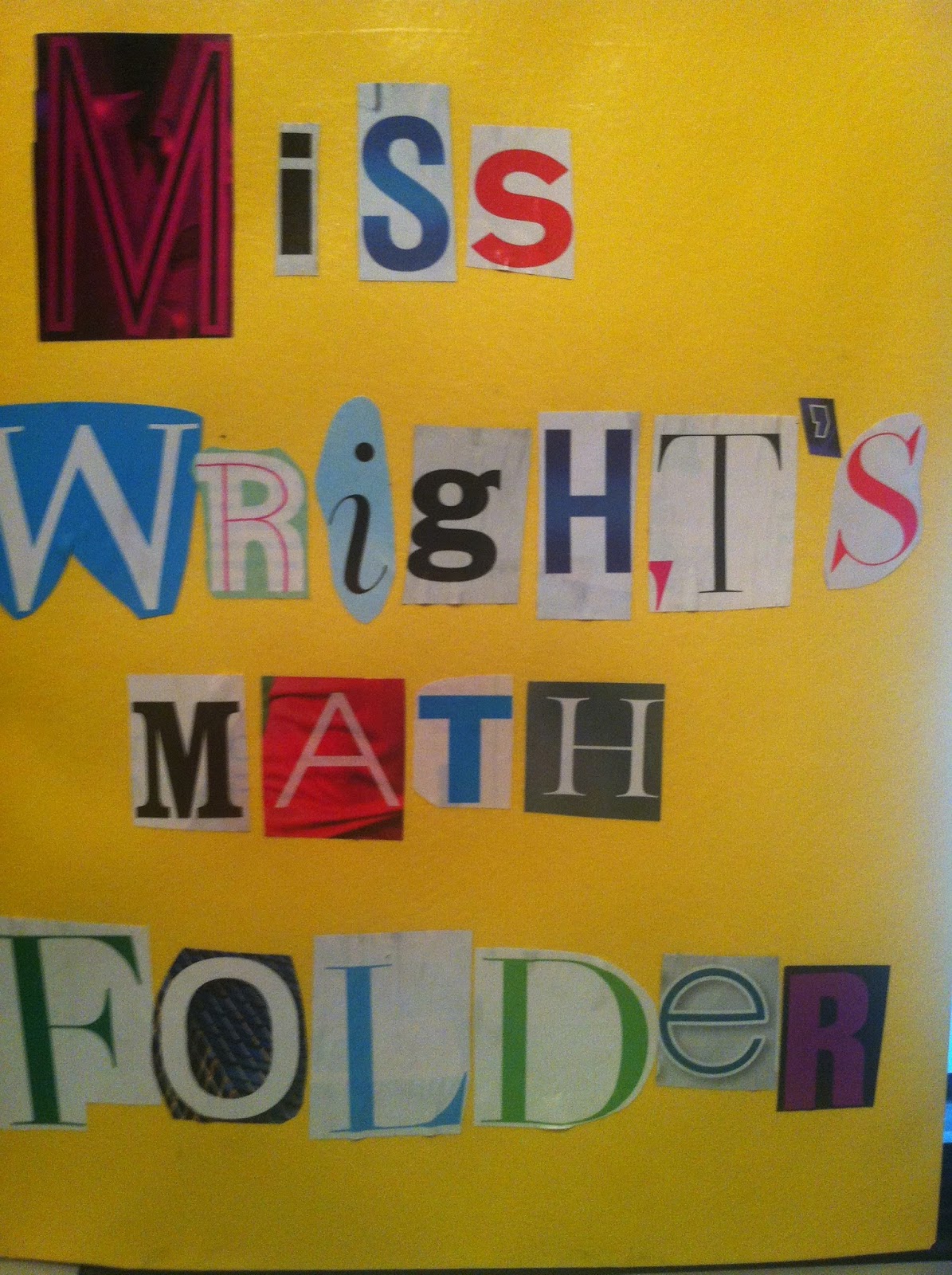 Teaching is Forever: Interactive Notebook, Meet Math Folder