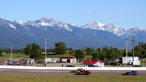 On the bleachers: Mission Valley Speedway Photos