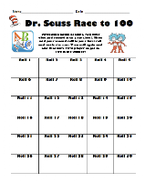 First New Journey: Dr. Seuss Addition to 100