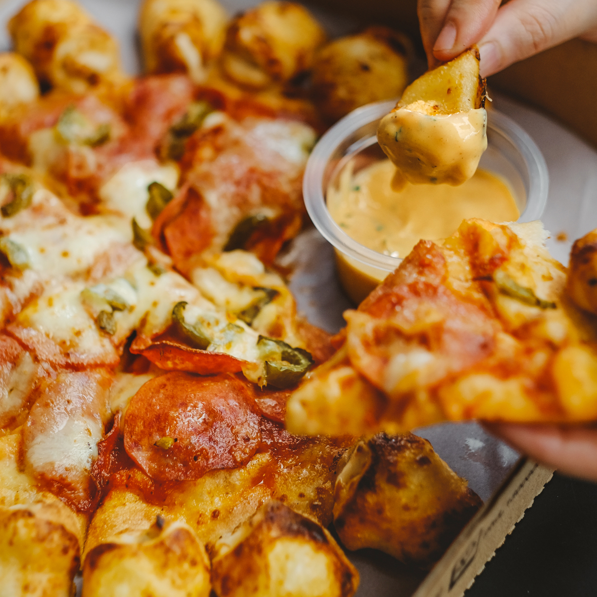 Great World Hotel: DOUBLE CHEESY BITES PEPPERONI JALAPENO BY PHD INDONESIA