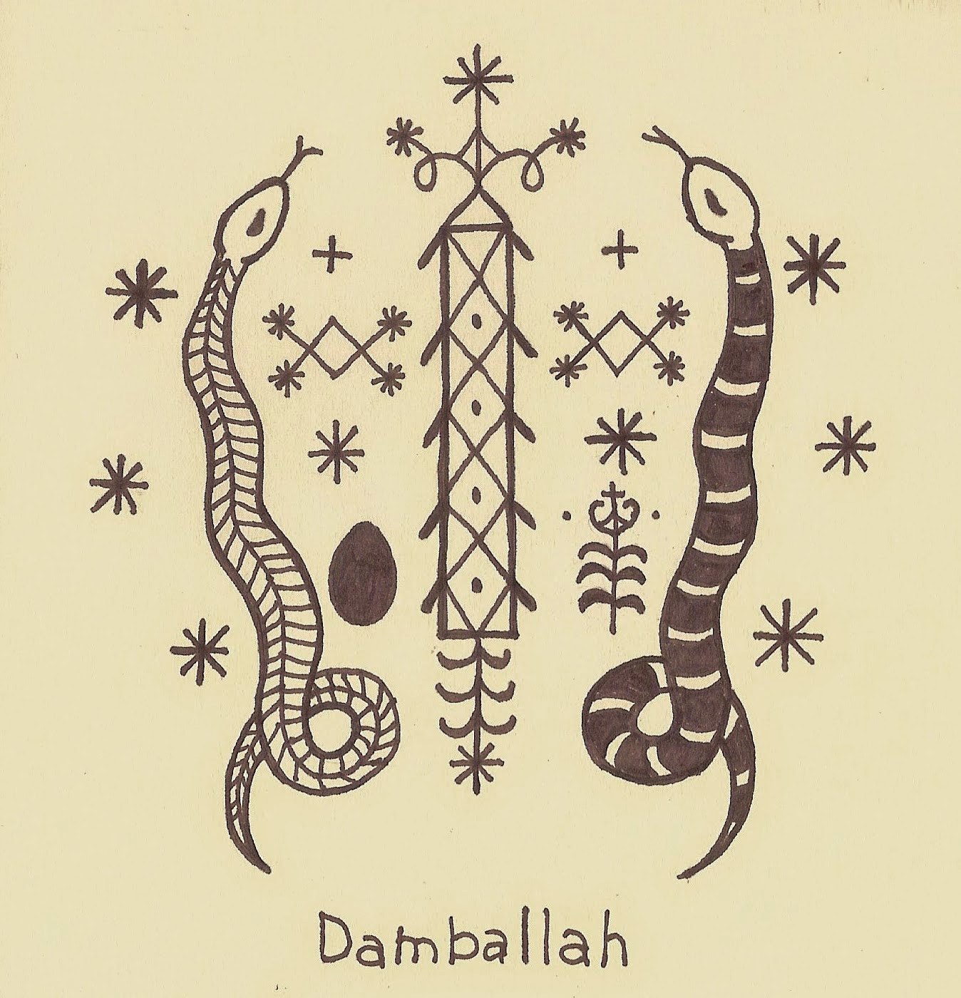 Beard of Moss: Voudon Gnostic Temple Vévé "Coasters"