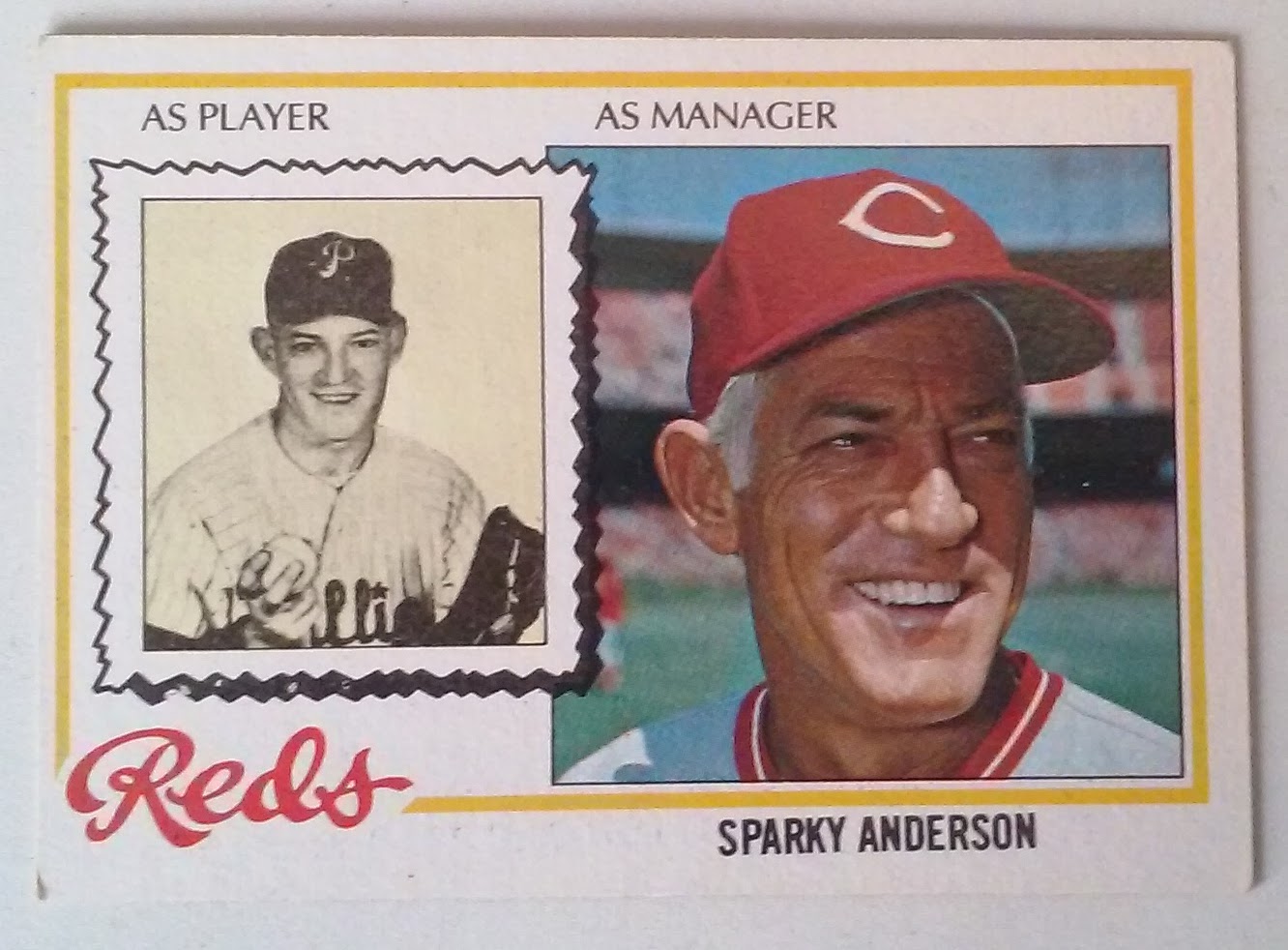 Phungo: 1976 All-Star Game +40: Sparky Anderson 1978 Topps #401