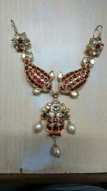 Ruby Emerald Exclusive Temple Pendants - Jewellery Designs