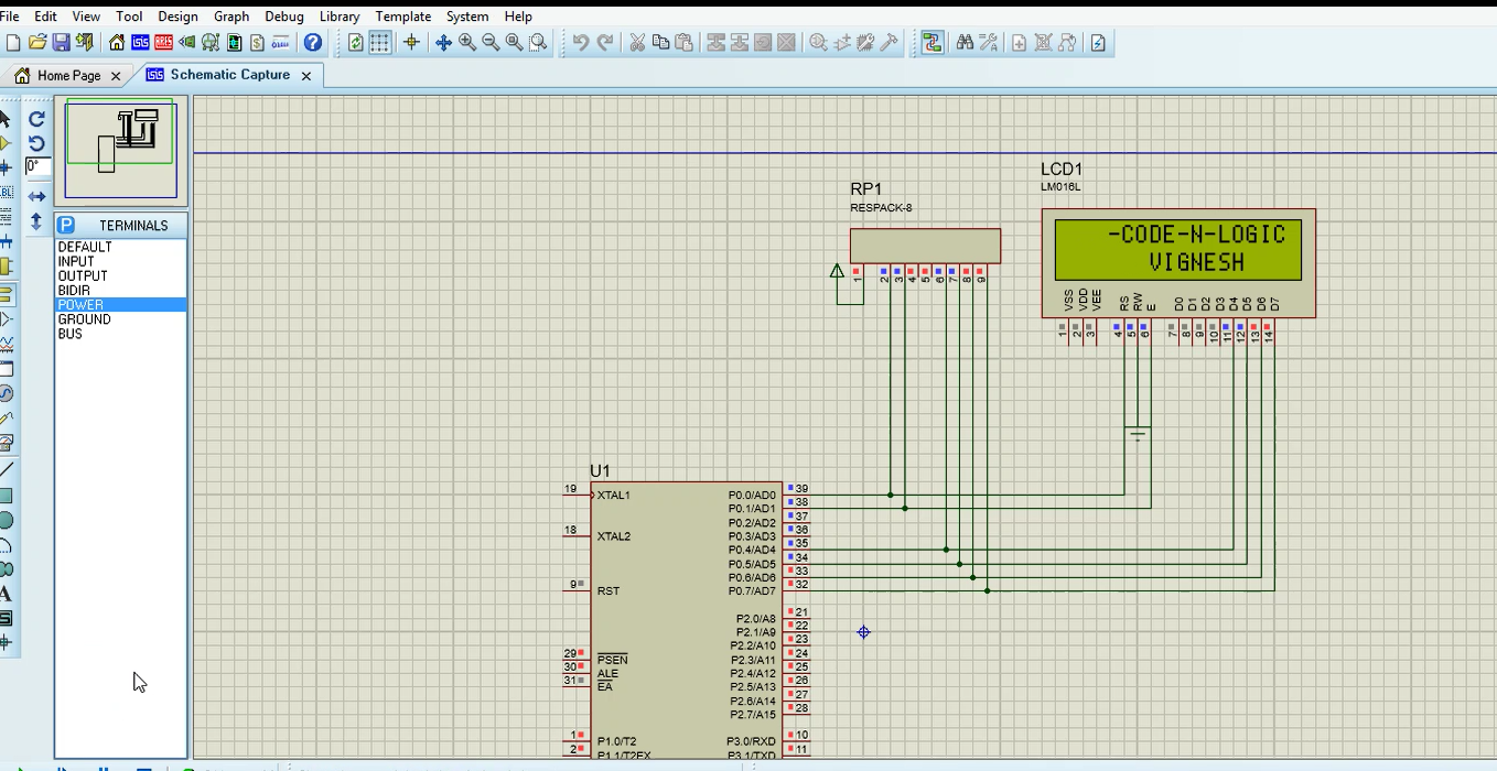 Code N Logic Interfacing Of Lcd In 4 Bit Mode Using Microcontroller