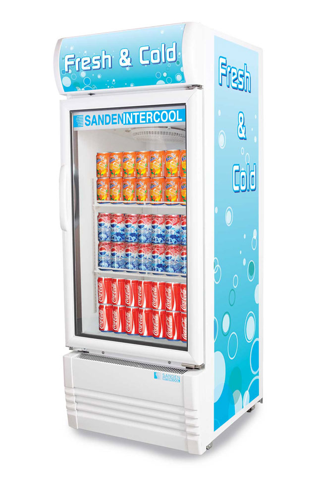 Showcases Chiller and Freezer Sanden Intercool: SHOWCASES CHILLER SPE-0253